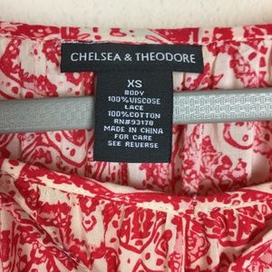 Chelsea & Theodore | Tops | Chelsea Theodore Lace Embroidered Long ...